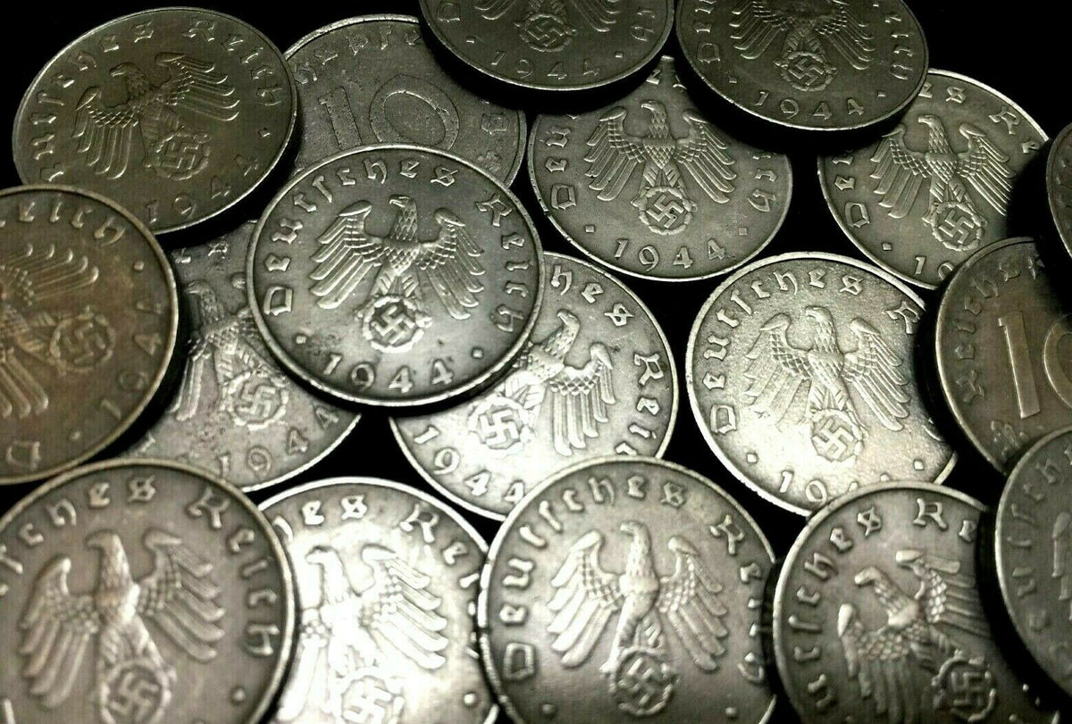 Rarest Old WWII German War 10 Cent Coin Military Army Collection Army ...