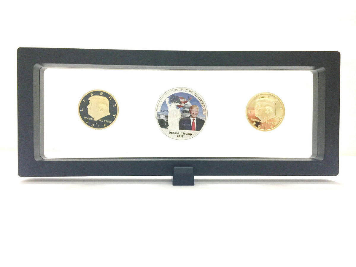 Floating Coin Magic 3D Frame - Hold Coins Wth/Without Capsule Or Displ ...