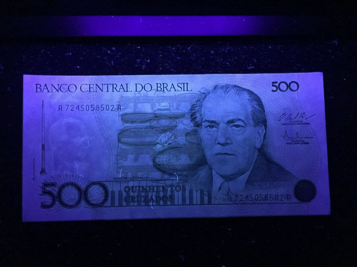 Brazil 500 Cruzados 1988 Banknote World Paper Money UNC Currency Bill ...