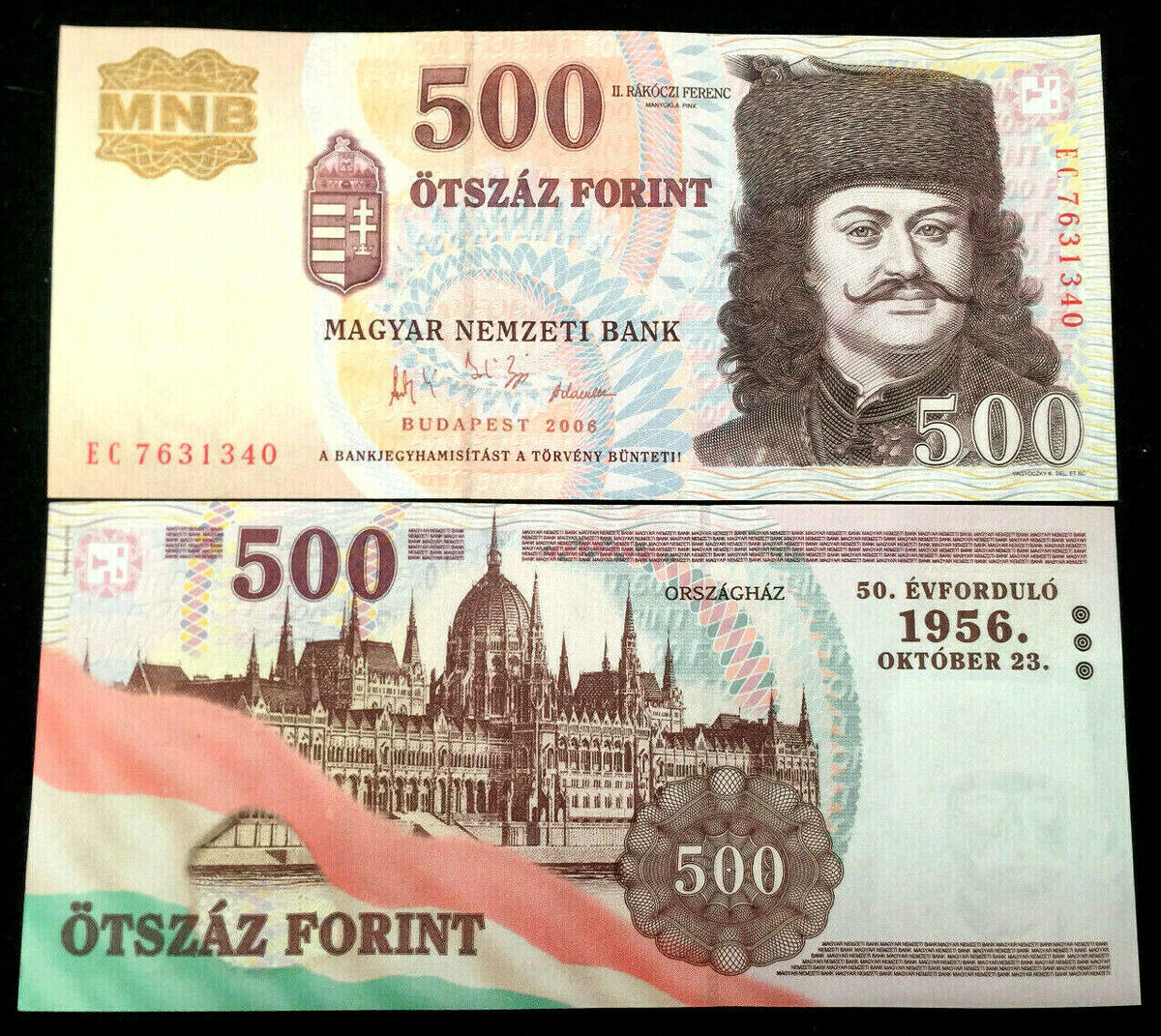 Hungary 500 Forint 2006 Banknote World Paper Money Currency Bill Note ...