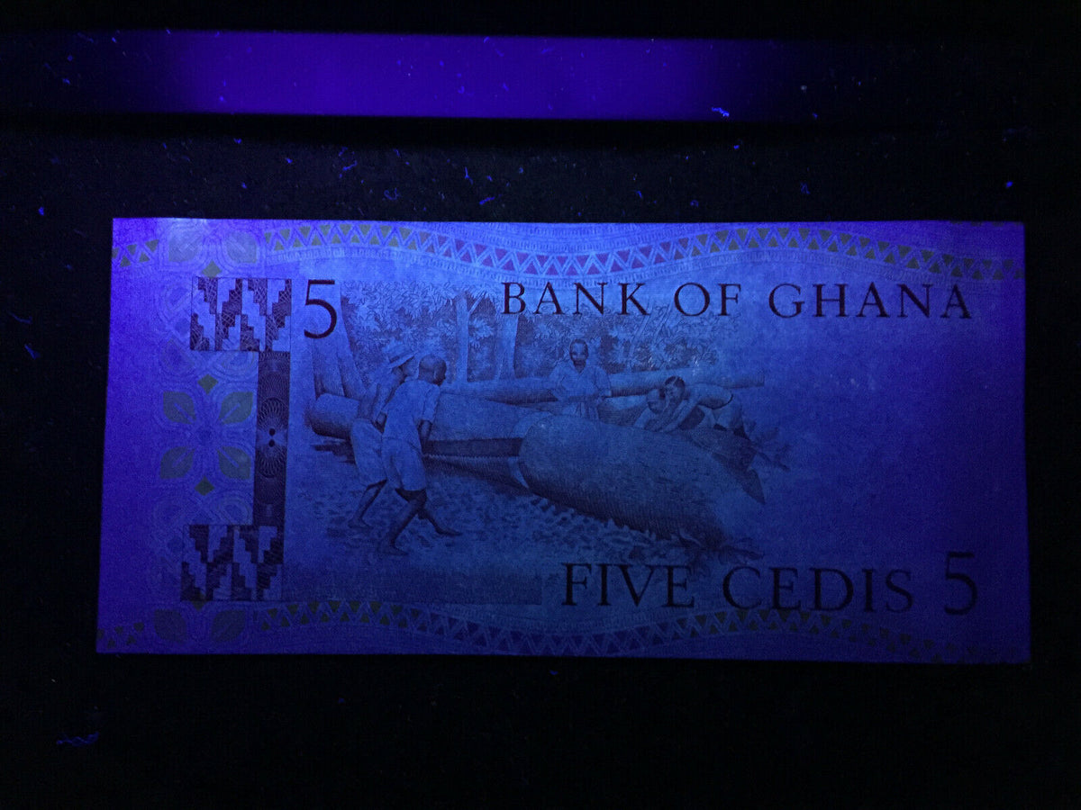 Ghana 5 Cedis 2002 Banknote World Paper Money UNC Currency Bill Note ...