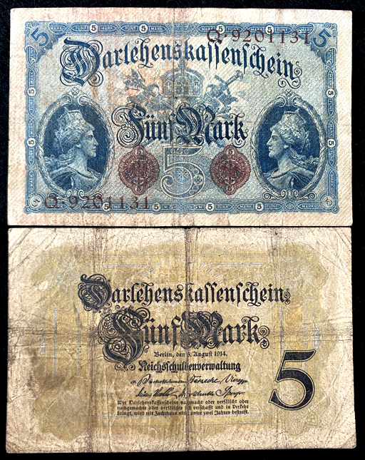 Germany 5 Mark 1904 Banknote - 118Years Old – Collectors Couch