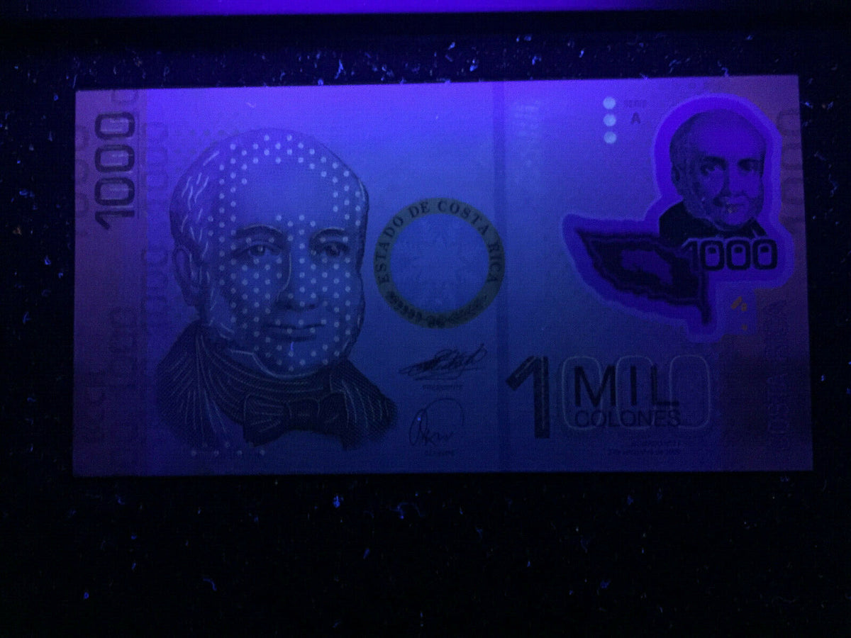 Costa Rica 1000 Colones POLYMER Banknote World Paper Money UNC Currenc ...