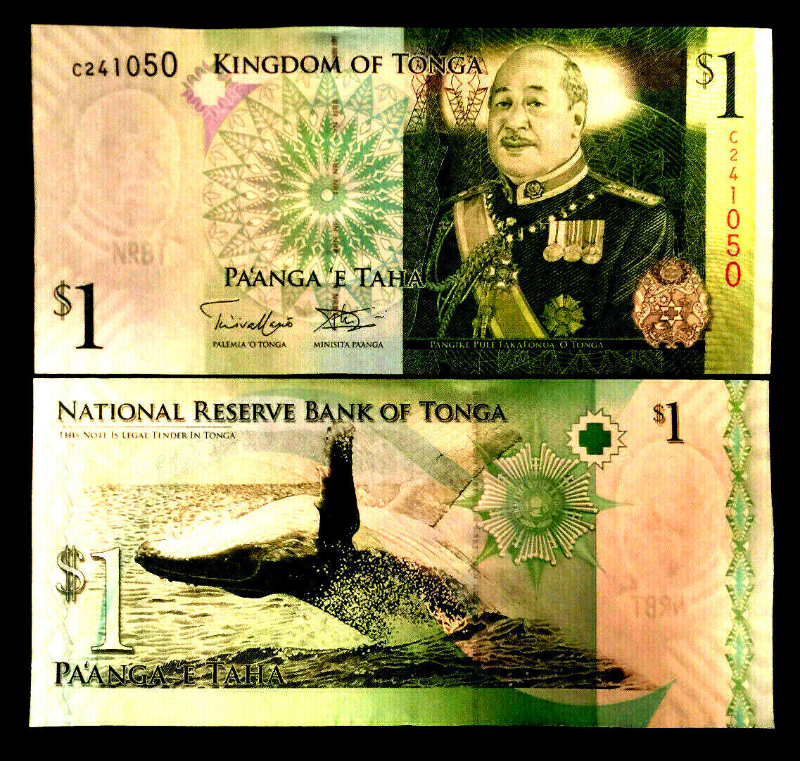 Kingdom Of Tonga $1 Banknote World Paper Money UNC Currency Bill Note ...