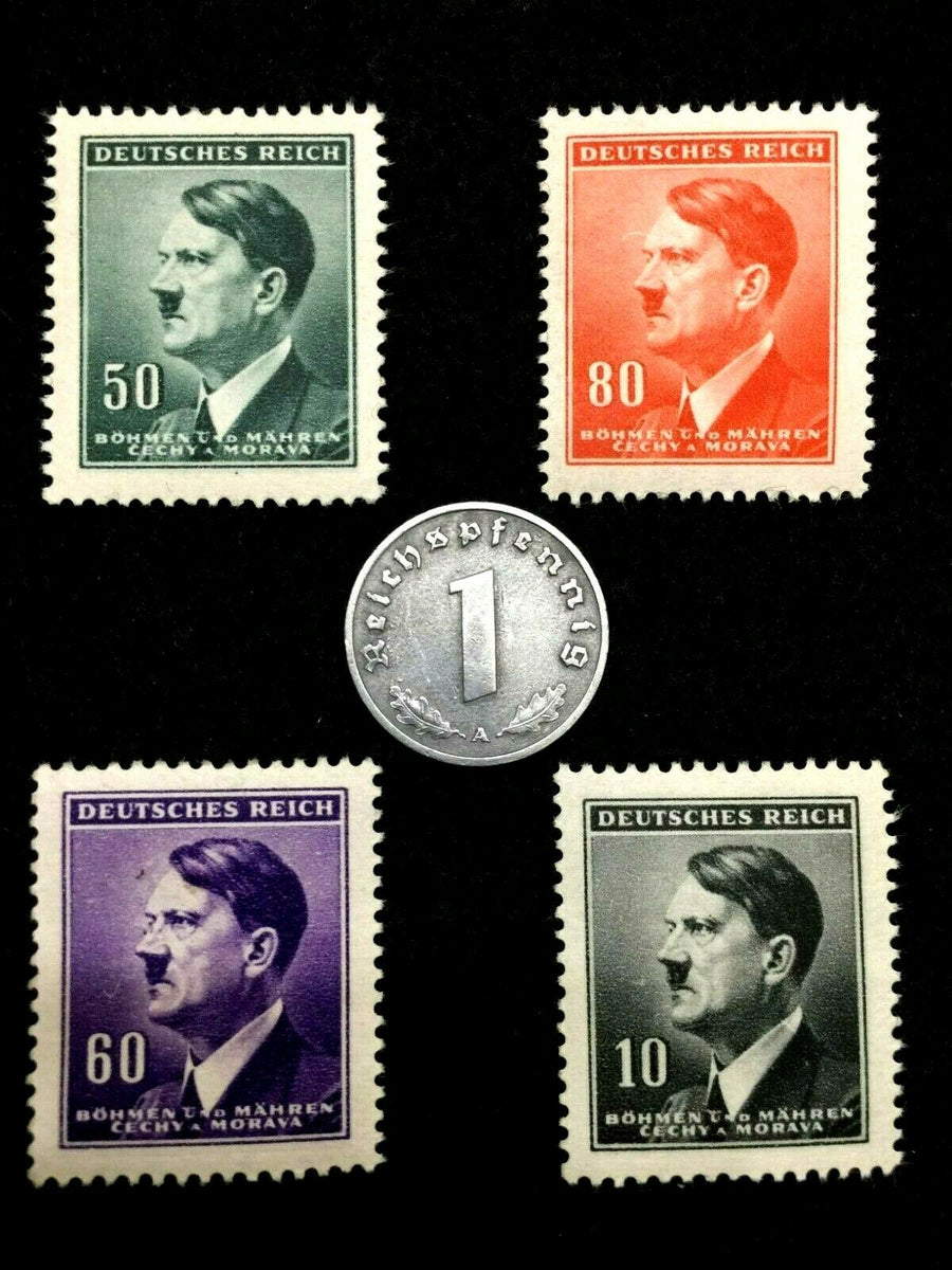 Authentic Rare Old WWII German Nazi Third Reich 1 Cent Coin Military A ...